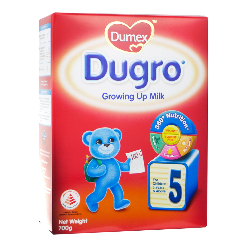 Dumex Dugro Milk Powder Refill 700g Step 5(6years+) | Shopee Singapore
