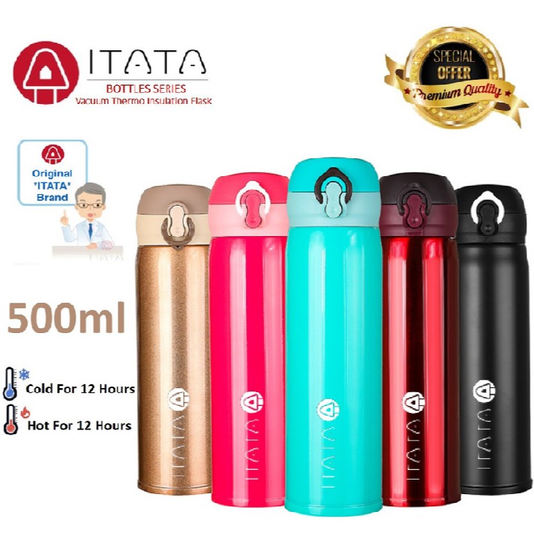 [PREMIUM QUALITY] 500ml ITATA 304 Stainless Steel Vacuum Thermo ...