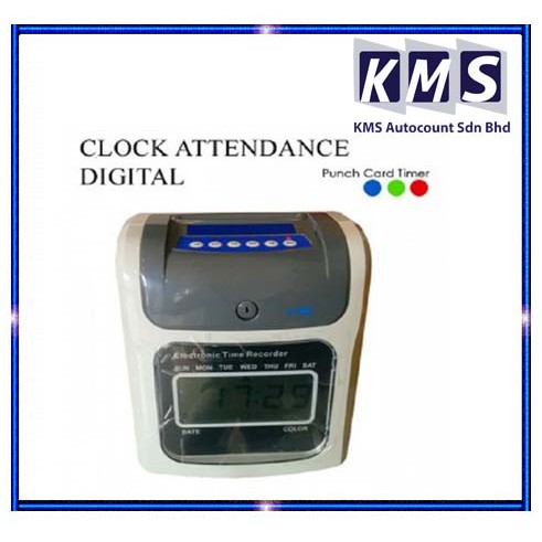 Employee Time Recorder Punch Card Machine Attendance Time (Digital ...