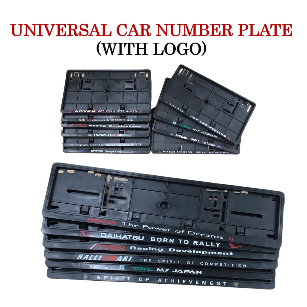 Cover Nombor Vehicle Car Number Plate FRAME LONG & SQUARE Number Plate ...