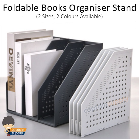 Foldable Expandable Books Files Document Paper Magazine Organiser Stand ...