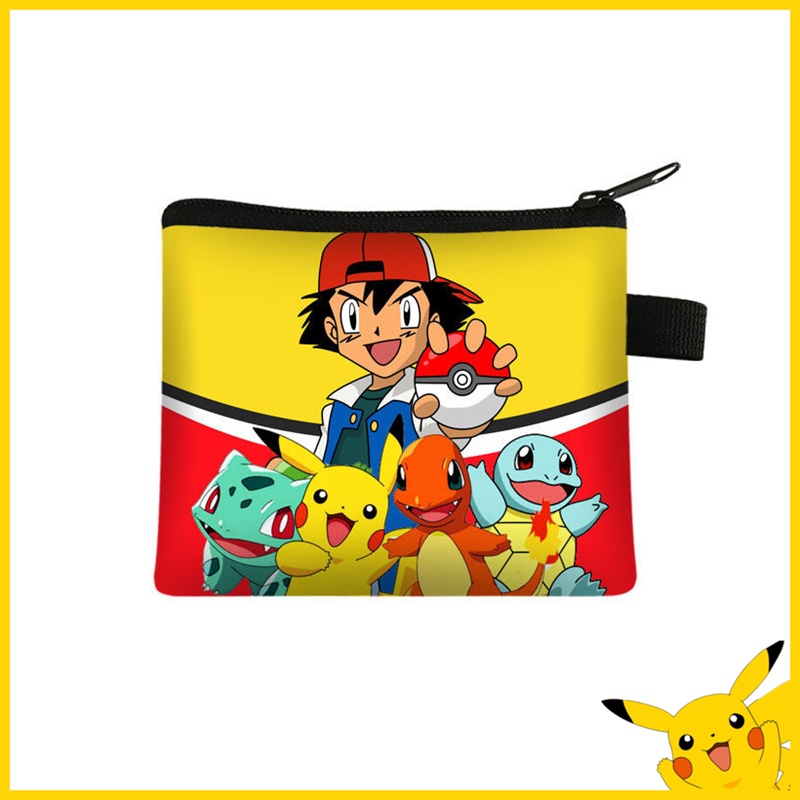 Pokemon kids coin purse Small Student Coin Purse Coins Credit Card ...