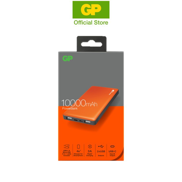 GP Powerbank M-series 10000mAh (Orange) | Shopee Singapore