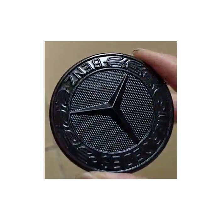 57mm Car hood bonnet logo sticker Rear trunk emblem for Mercedes Benz ...