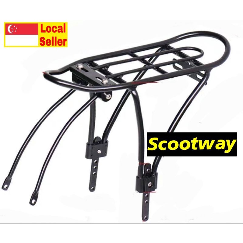 Foldable Bicycle 14-22 Inch Extra Strong Adjustable Rear Rack | Shopee ...