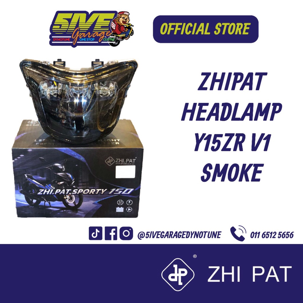 LAMPU ZHIPAT LED HEAD LAMP Y15ZR/LC135 V1 V2 V3 V4 V5 V6 V7/SYM VF3i (DIRECT CURRENT) | Shopee ...