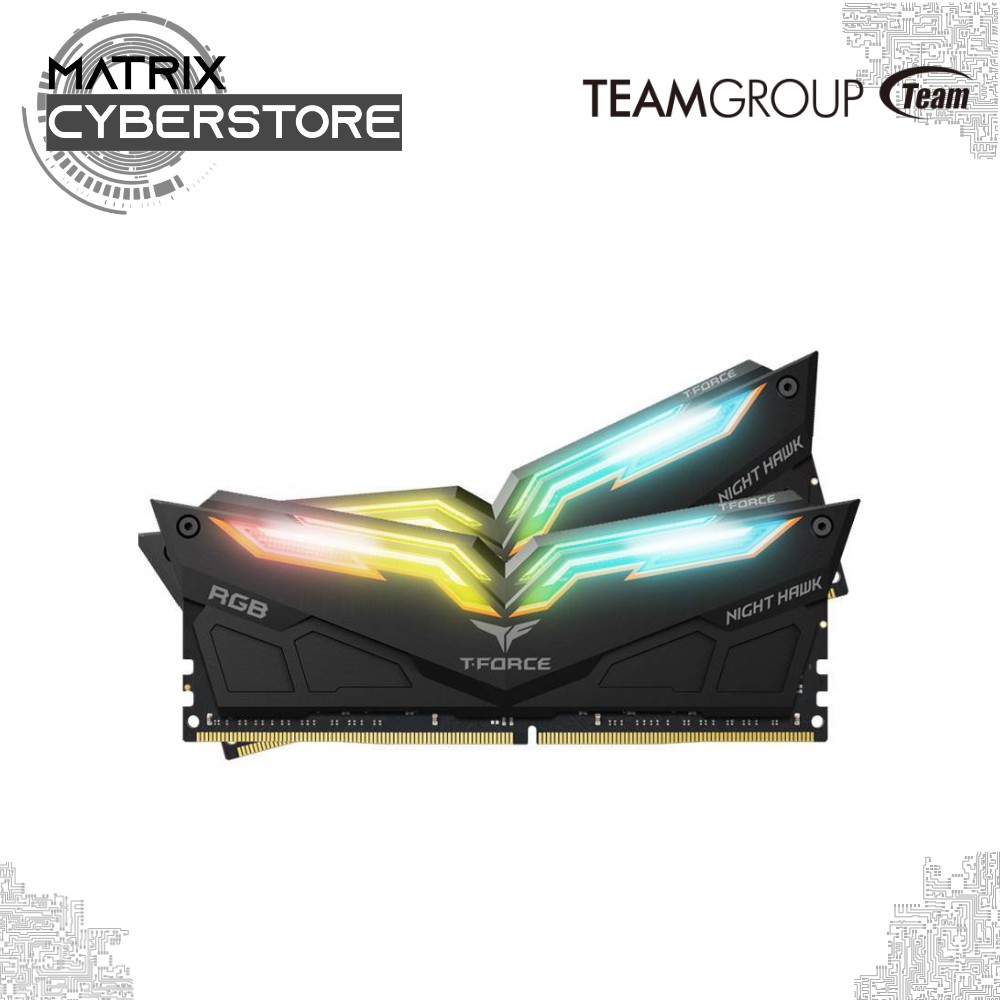 Team T-Force Night Hawk RGB DDR4 Gaming Memory | DDR4 - 3200Mhz PC4 ...
