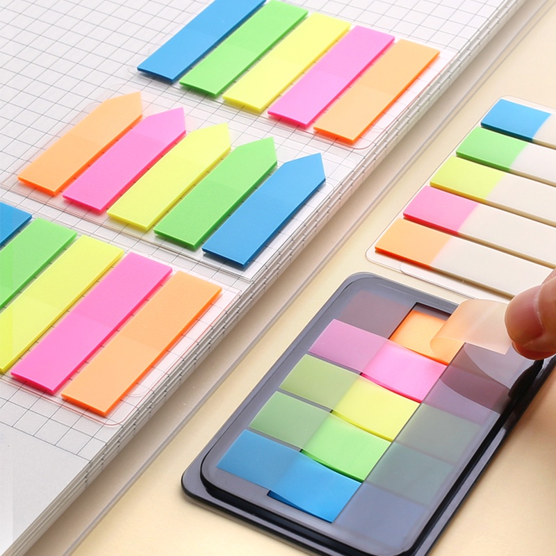 20 Sheets Transparent Fluorescent Color Label Stickers | Shopee Singapore