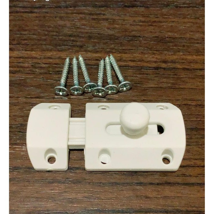 Pvc Latch Latch Bathroom Door Lock Plastic Latch Slot | Shopee Singapore
