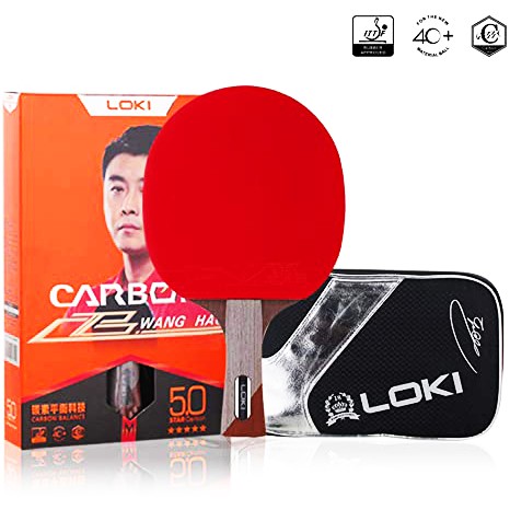 Loki Star Carbon Series 5 Star Ping Pong Bat Table Tennis Racket ...