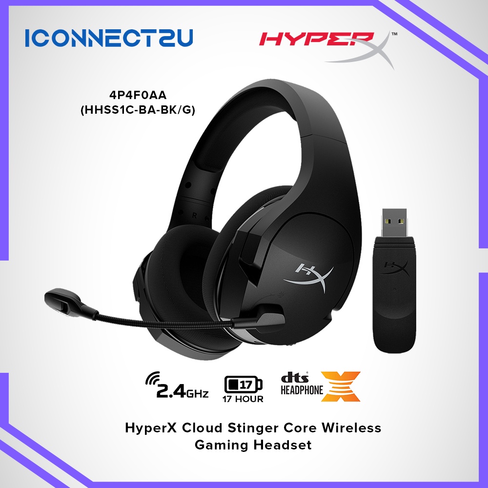 HyperX Cloud Stinger Core Wireless DTS Gaming Headset - 4P4F0AA (HHSS1C-BA-BK/G) | Shopee Singapore