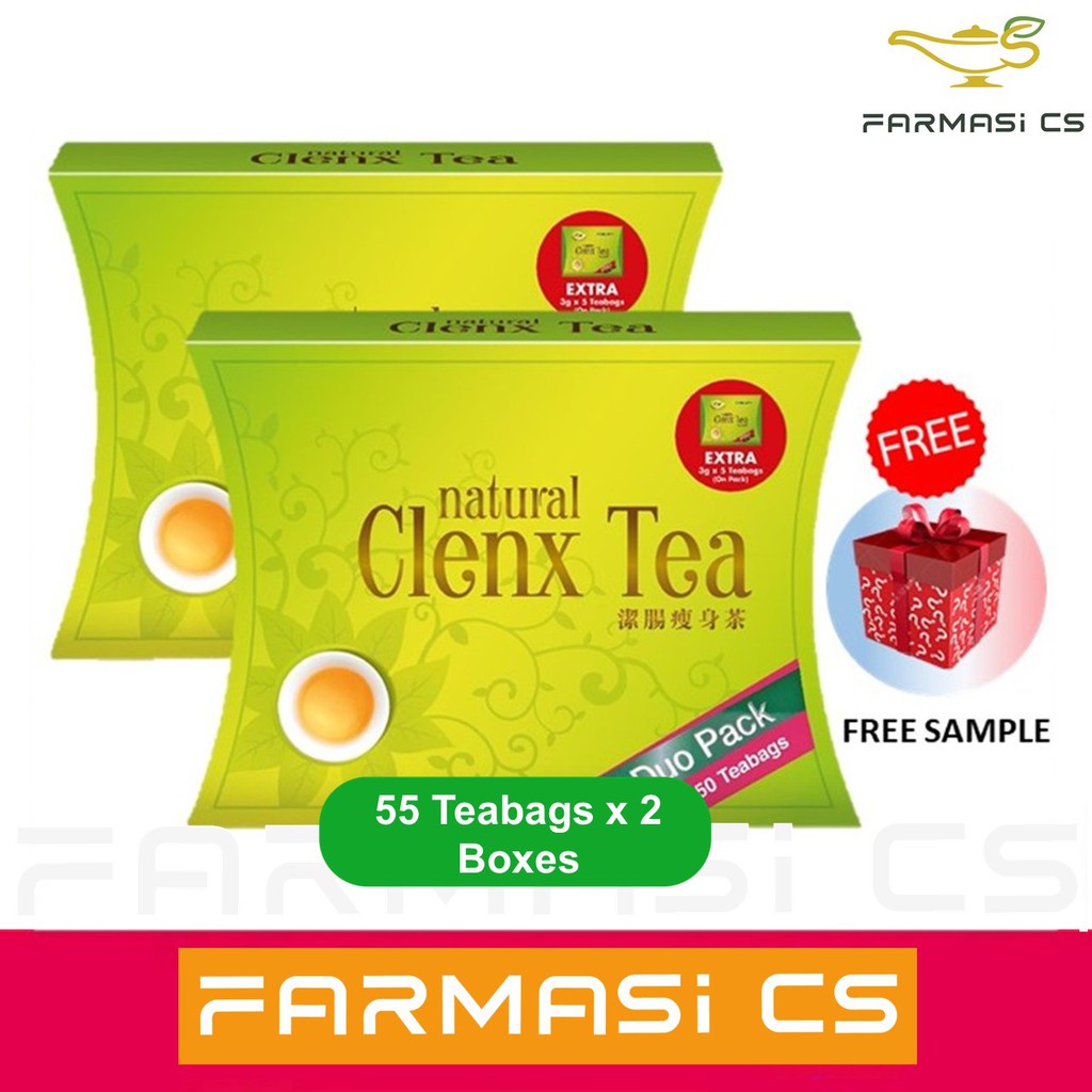 NH Detoxlim Natural Clenx Tea 55 teabags x 2 boxes (TWIN) Free NH ...