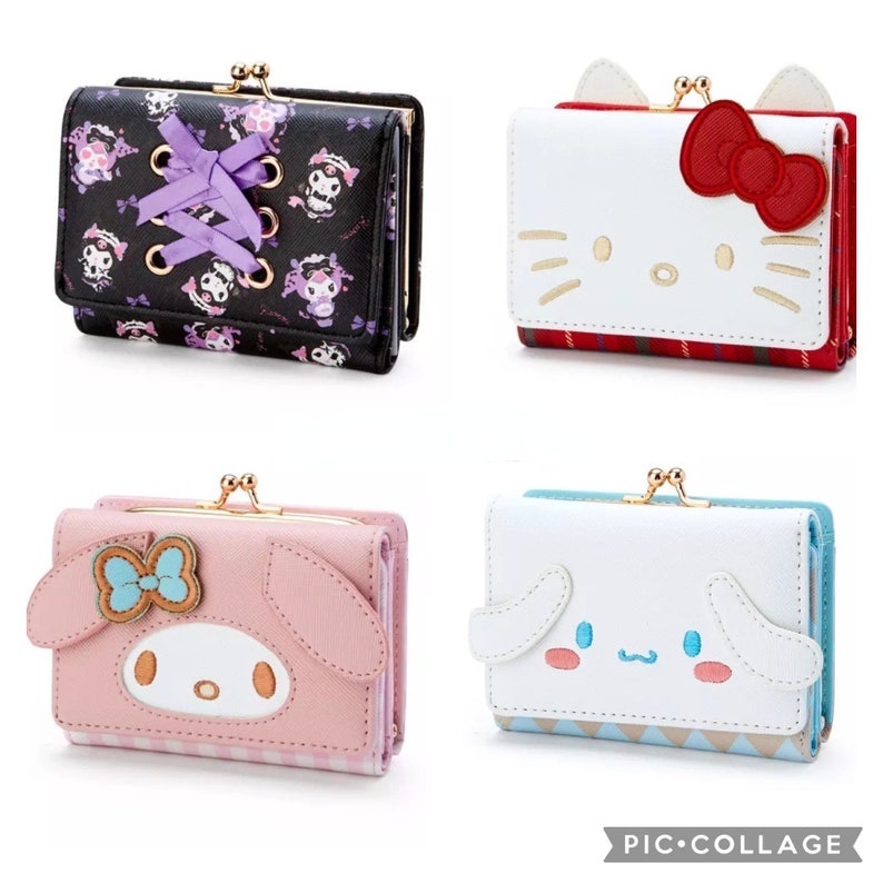 Kawaii Japanese Cartoon Wallet Kuromi Wallet Cinnamoroll Wallet My ...