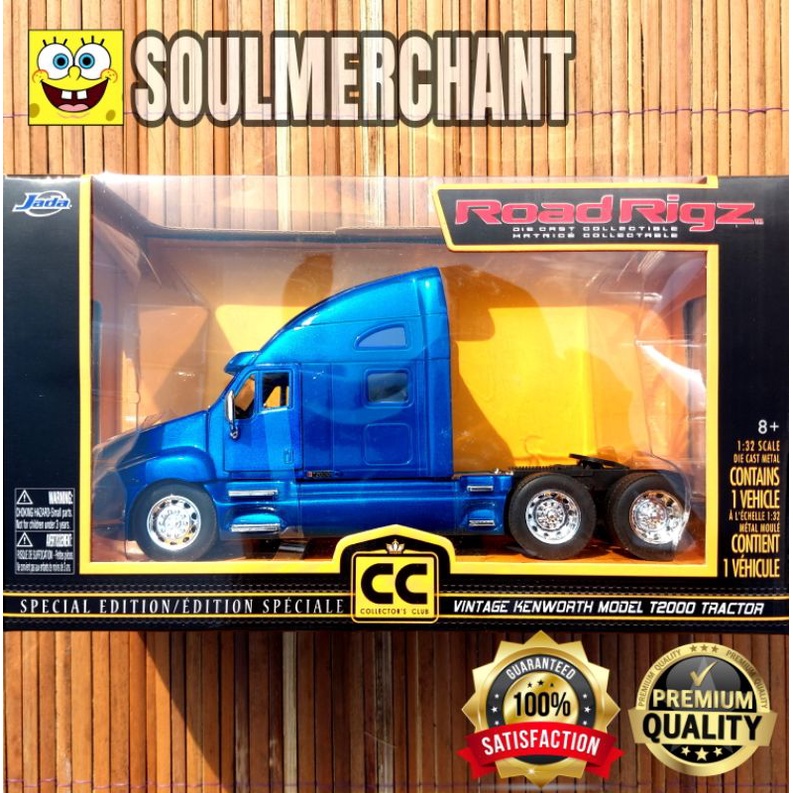 Jada Scale 1/10 Truck Vintage Kenworth Model T2000 Tractor Blue ...