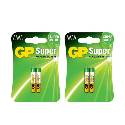 [Bundle of 2] GP AAAA E96 4A Quad A Super Alkaline 2pcs Battery Pack ...