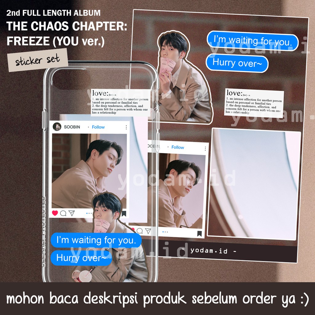 Diy STICKER CASE, AESTHETIC STICKER KPOP STICKER TXT - THE CHAOS ...