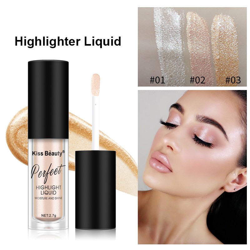 Highlighter Liquid moisturzing shine 3D contour brightening face makeup ...