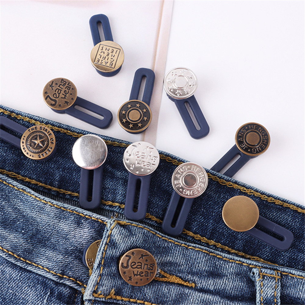 Anna Shop 1pcs Retractable Jeans Waist Button Adjustable Sewing Buttons ...