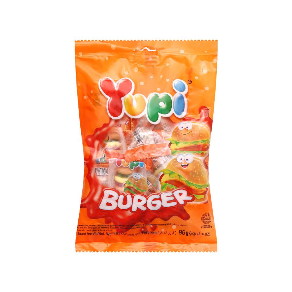 Yupi BURGER Gummy Candy, HOTDOG PACKAGE 96g | Shopee Singapore