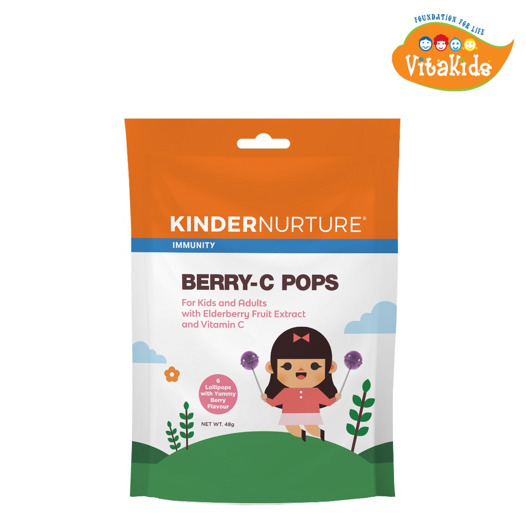 KINDER NURTURE Berry-C Pops - 6 Lollipops | Shopee Singapore