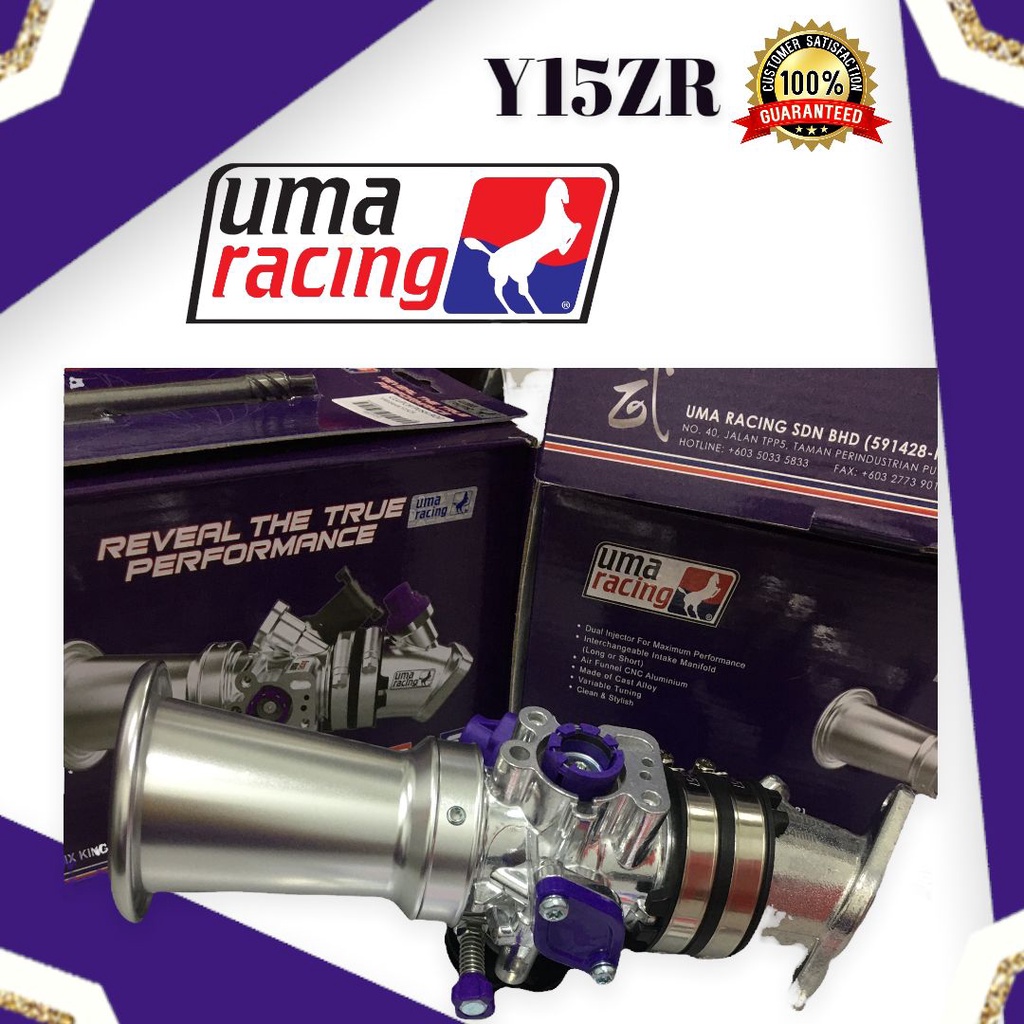 UMA RACING THROTTLE BODY KIT YAMAHA Y15ZR - 32MM / 34MM / 36MM | Shopee ...