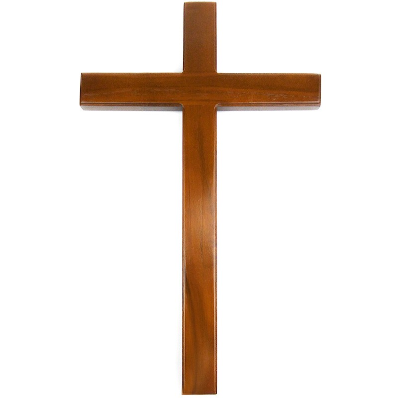 KAYU Plain Teak Wood Wall Hanging Cross Without Jesus Corpus Statue ...