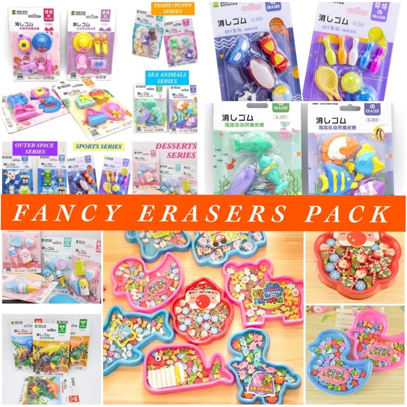 3D Erasers Cute Erasers Box Sets Animal Erasers Set Mini Erasers ...