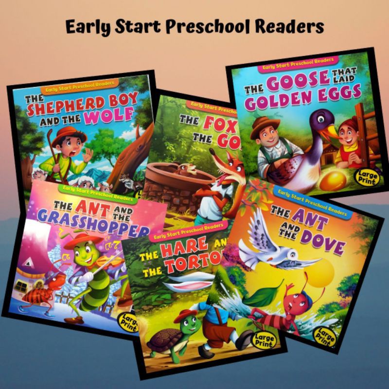 🔥 READY STOCK 🔥 EARLY START PRESCHOOL READERS LARGE PRINT SIX BOOKS IN ...