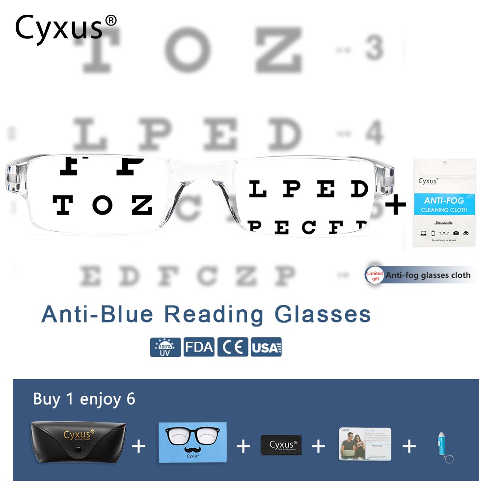 Cyxus Anti Blue Light Reading Glasses Computer Glasses Readers Unisex ...