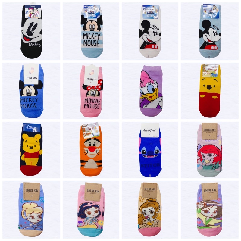 Cartoon Ankle Socks Adult Socks Female Socks Korean Socks Disney Animal ...