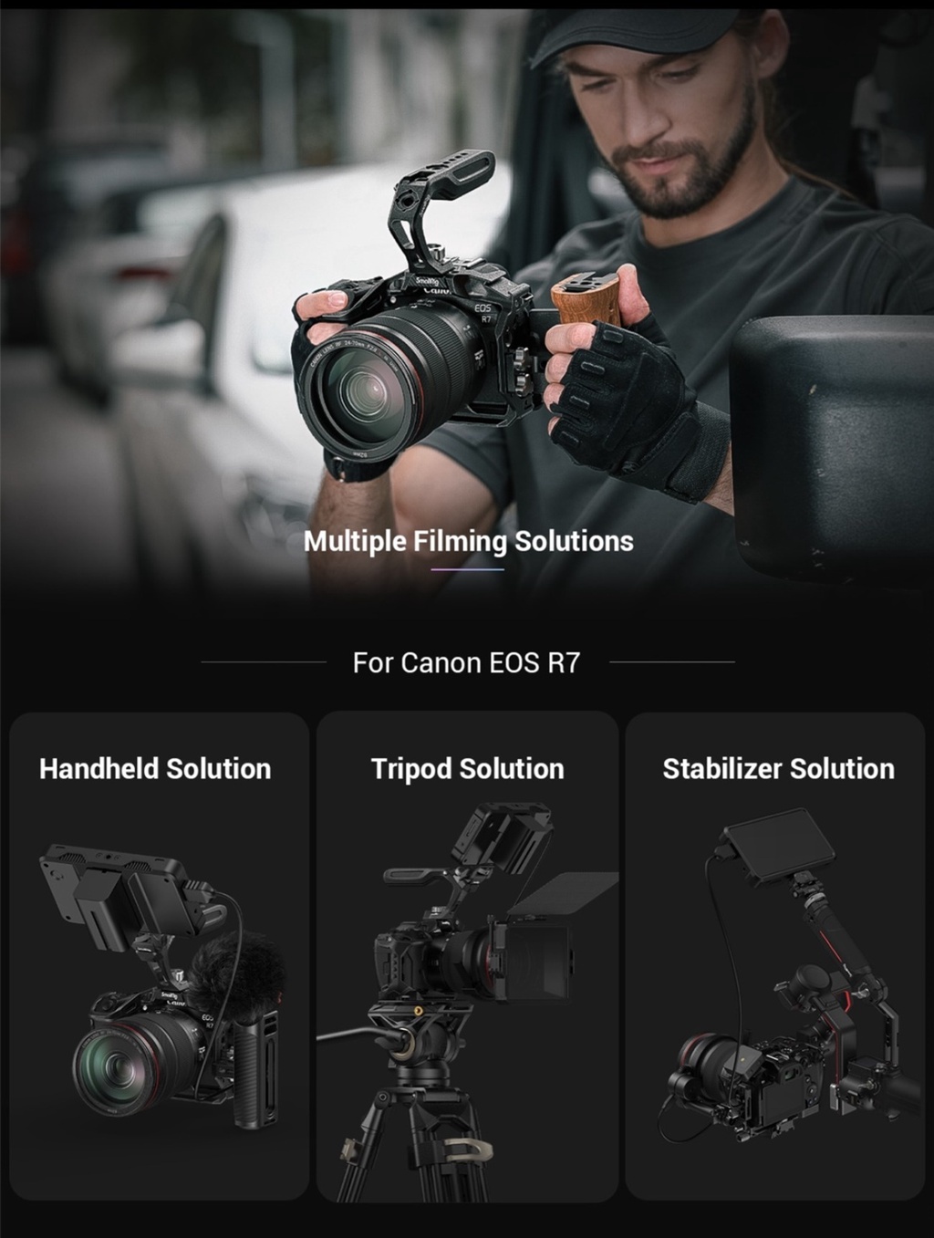 SmallRig 4003 Black Mamba Cage for Canon EOS R7 | Shopee Singapore