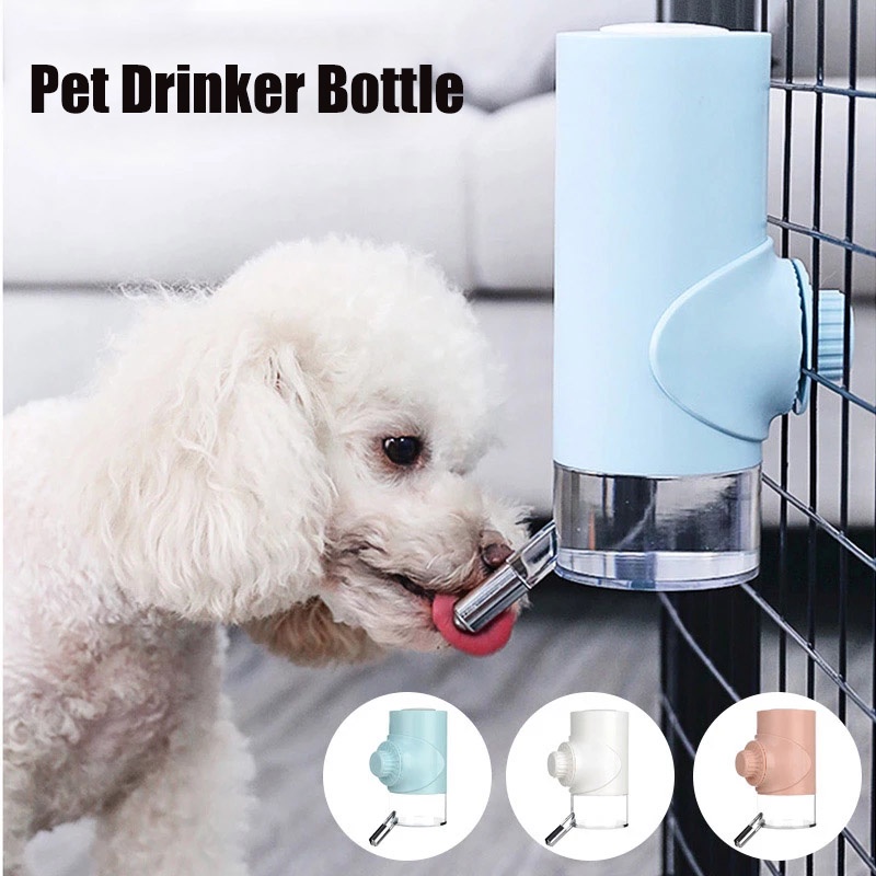 Pet Drinker Water Bottle Plastic Dog Cat Automatic Dispenser Fountain ...