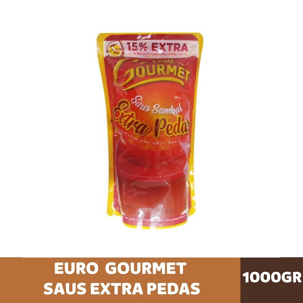 Euro Gourmet Extra Spicy Sauce Kiloan Sauce 1 kg 1000 Grams | Euro ...