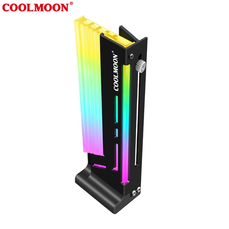 COOLMOON ARGB white Graphics Card Bracket Computer Graphics Video Card ...