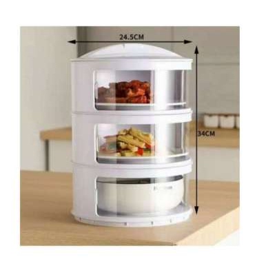 3 Tier Food Storage Rack 3 Tier Serving Cover | Shopee Singapore