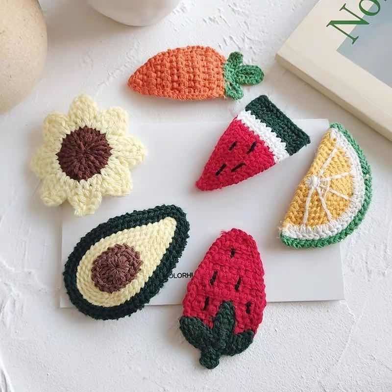 【Ready stock】Korean Popular Wool Fruit Child Hair BB clip Clips Hair ...