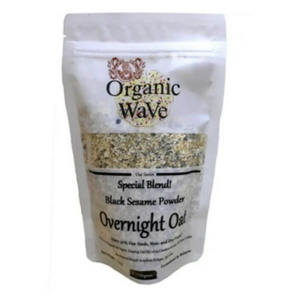 MAMAMI Organic Wave Overnight Oats - Black Sesame Powder, 120g | Shopee ...