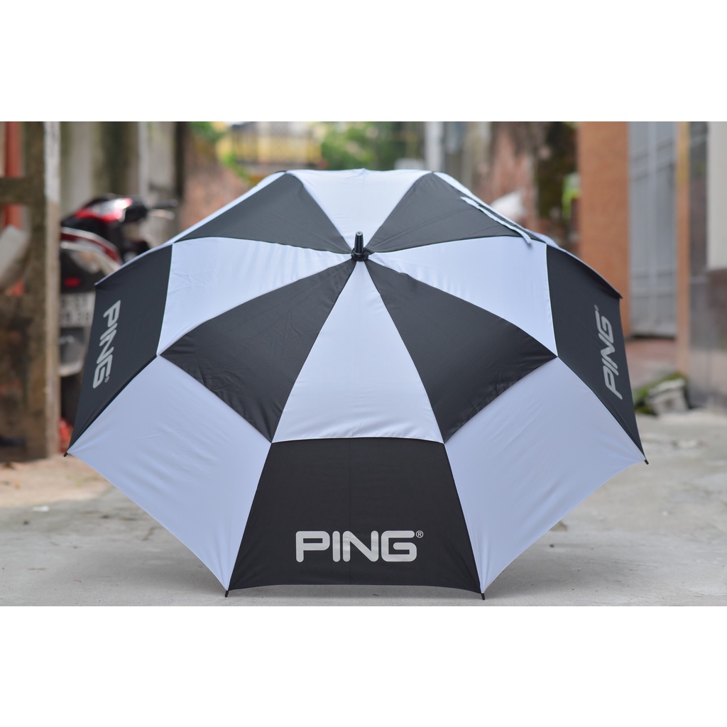 Ping brand golf umbrella with hard spoke rim - anti-flip - two-tier ...