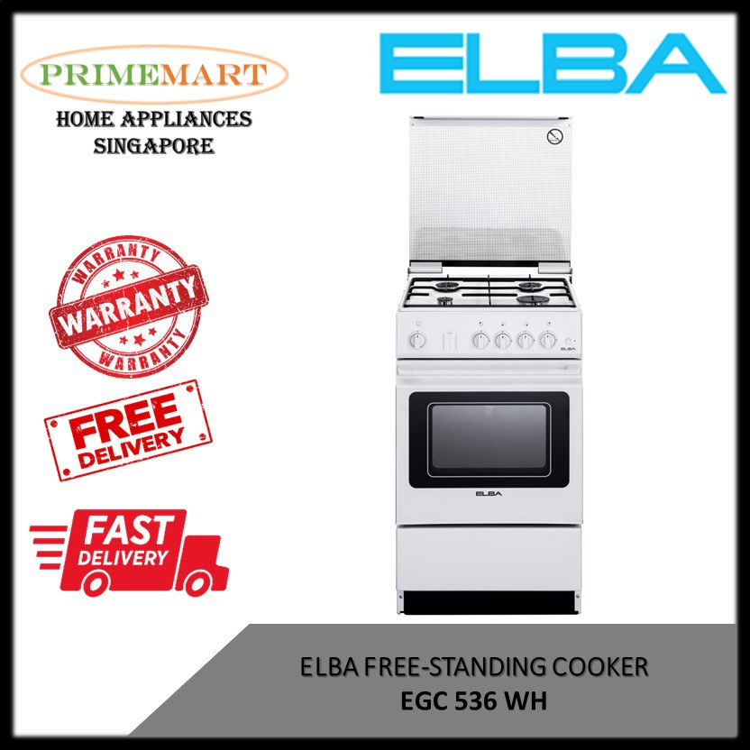 ELBA EGC 536 WH FREE-STANDING COOKER - 1 YEAR LOCAL MANUFACTURER ...