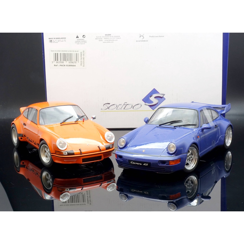 Solido 1/18 Porsche 911 Carrera RSR & 964 RS Dual Car Set MASH | Shopee ...