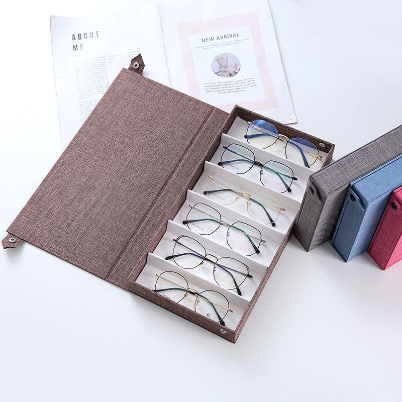Glass Storage Box 6 Grid Optical Glasses Display Box Glasses Display ...