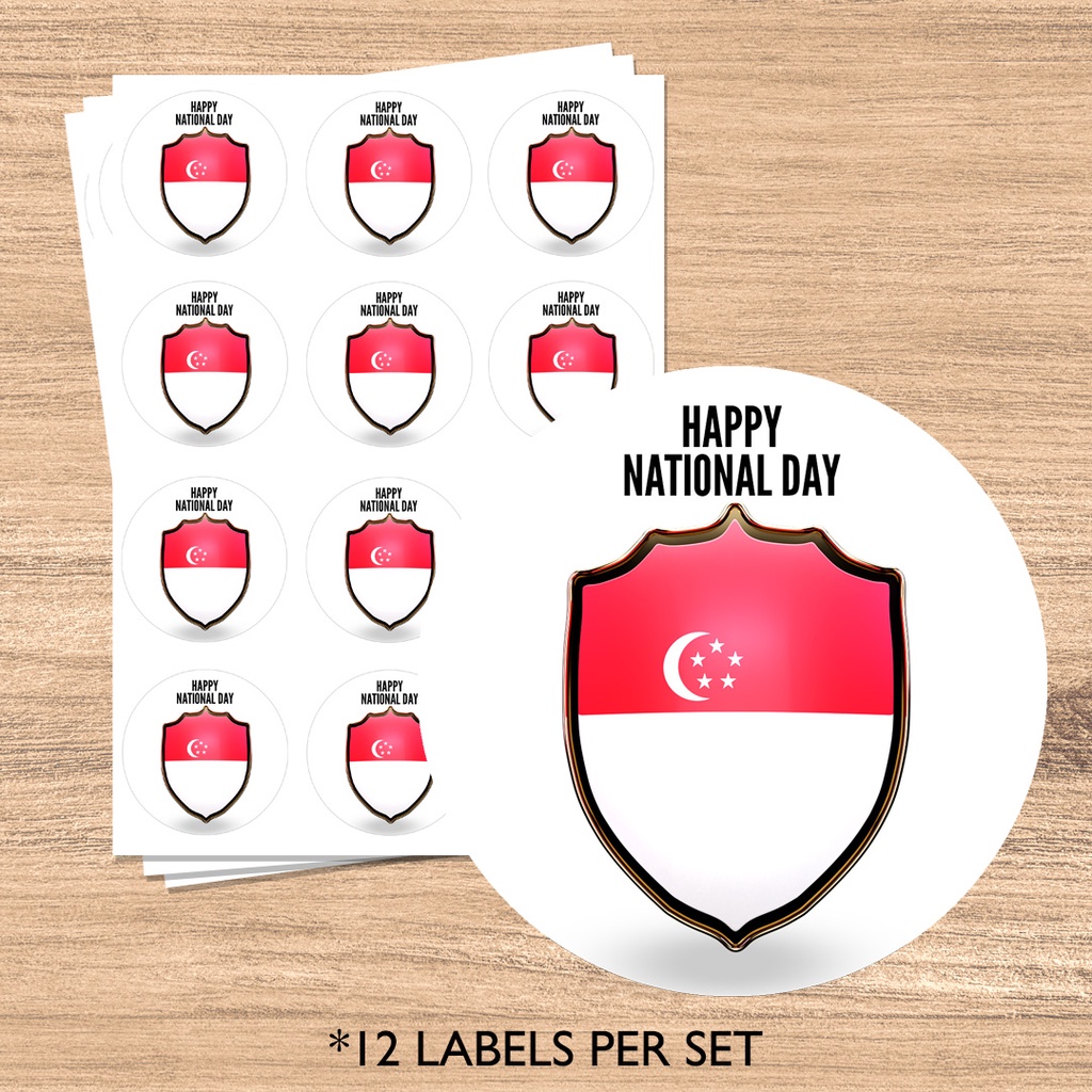 National Day Sticker Label | Favor Stickers | Gift Labels | Party ...