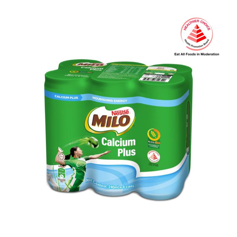 Milo Activ-Go Calcium Plus Can Cluster (6X240Ml) | Shopee Singapore