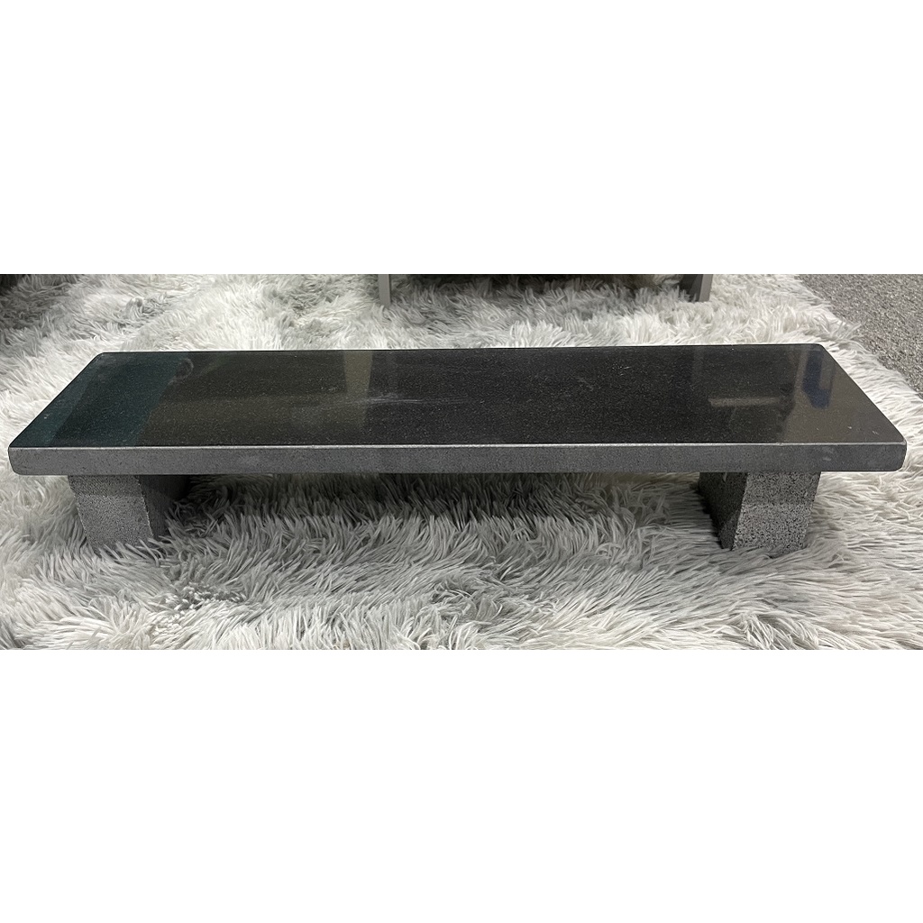 Granite Stone Base Tray 1pc 600x200x20mm with 2pcs 100x100x50mm support ...