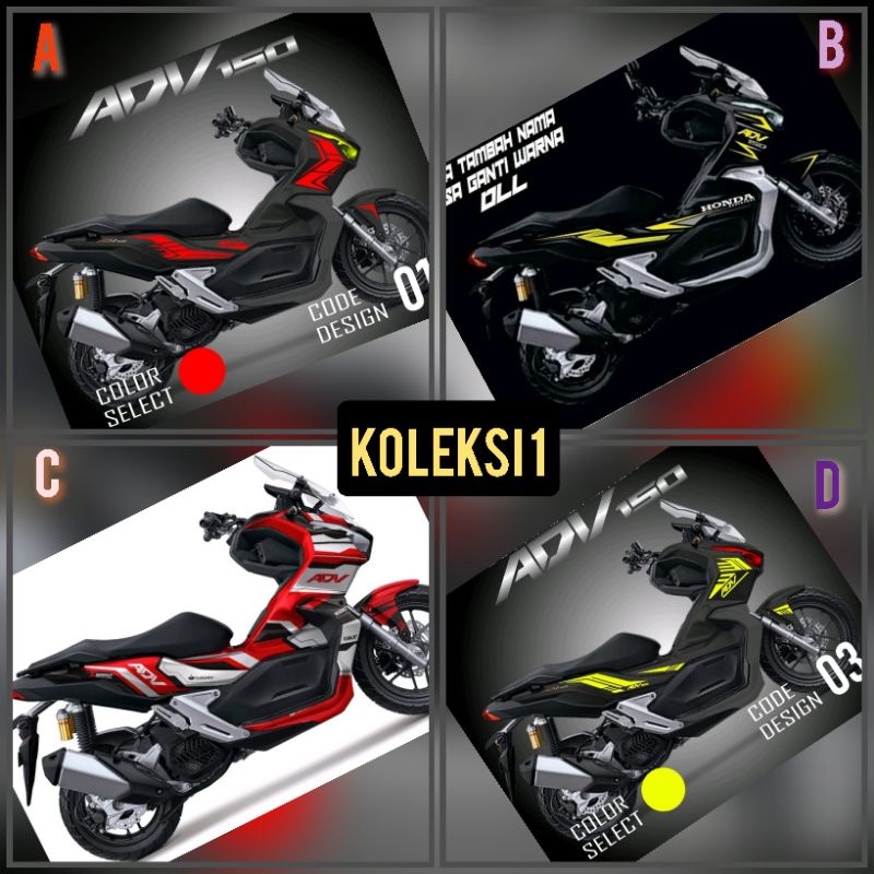 Full body ADV motorbike decal with cool motif variants | Shopee Singapore