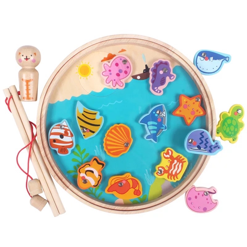 🎣 FISHING TOY 🎣 MAGNETIC FISHING TOY WITH NUMBERS educational ...