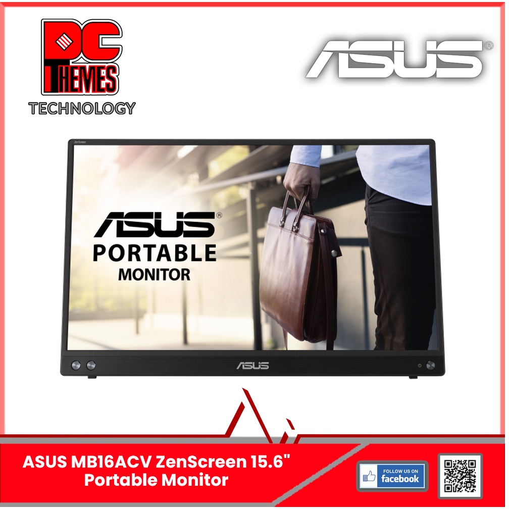ASUS MB16ACV ZenScreen 15.6" Portable Monitor | Shopee Singapore