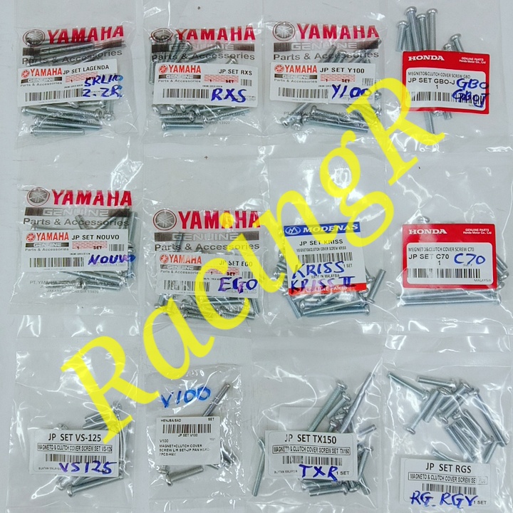 MAGNET CLUTCH COVER SCREW BUNGA SET CLUTCH ENGINE Y100 Y110 SRL110 ...