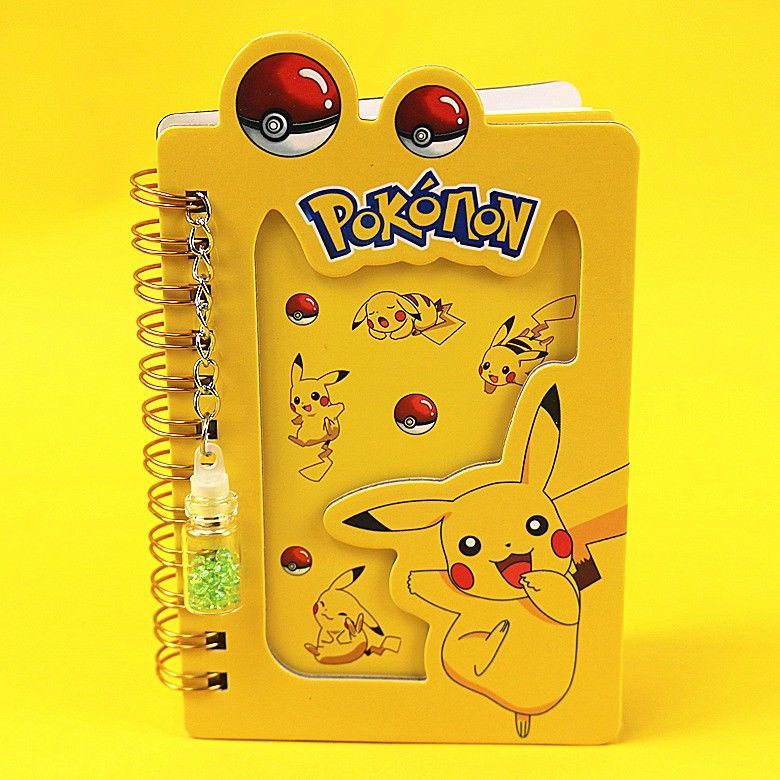 pokemon Pikachu Quicksand Bottle Notepad Notebook | Shopee Singapore
