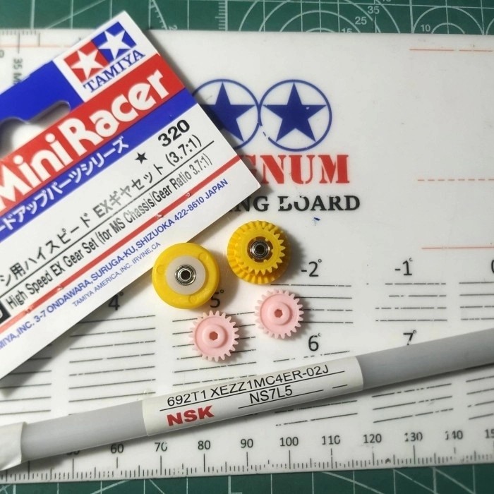 Tamiya gear set ( 3.7 : 1 ) for ma modified ms/ yellow floating gear/ | Shopee Singapore
